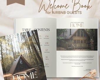 Airbnb Welcome Book Template Guest Book Short Term Rental Vacation ...