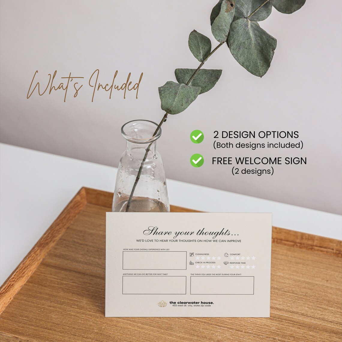 Airbnb Feedback Card, Guest Comment Card, Feedback Form for Short Term ...