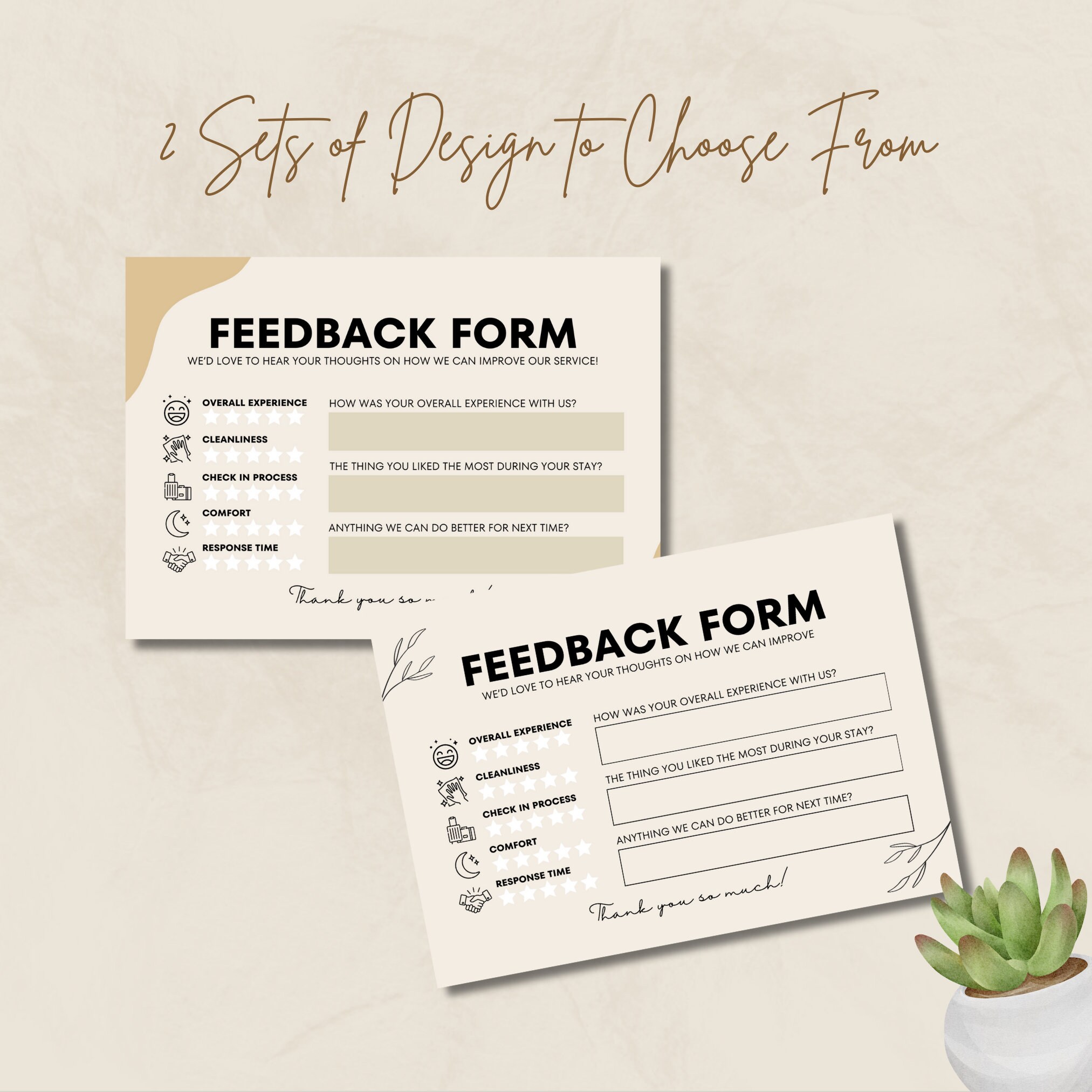 Airbnb Feedback Comment Card, Welcome Card for Guests, VRBO Guest ...