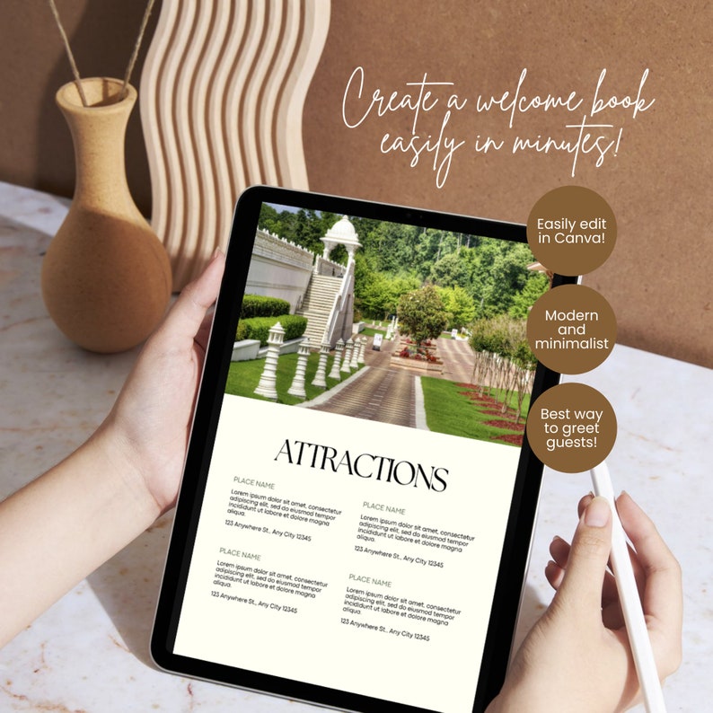Airbnb Welcome Book Template Modern VRBO Guest Manual Apartment Rental ...