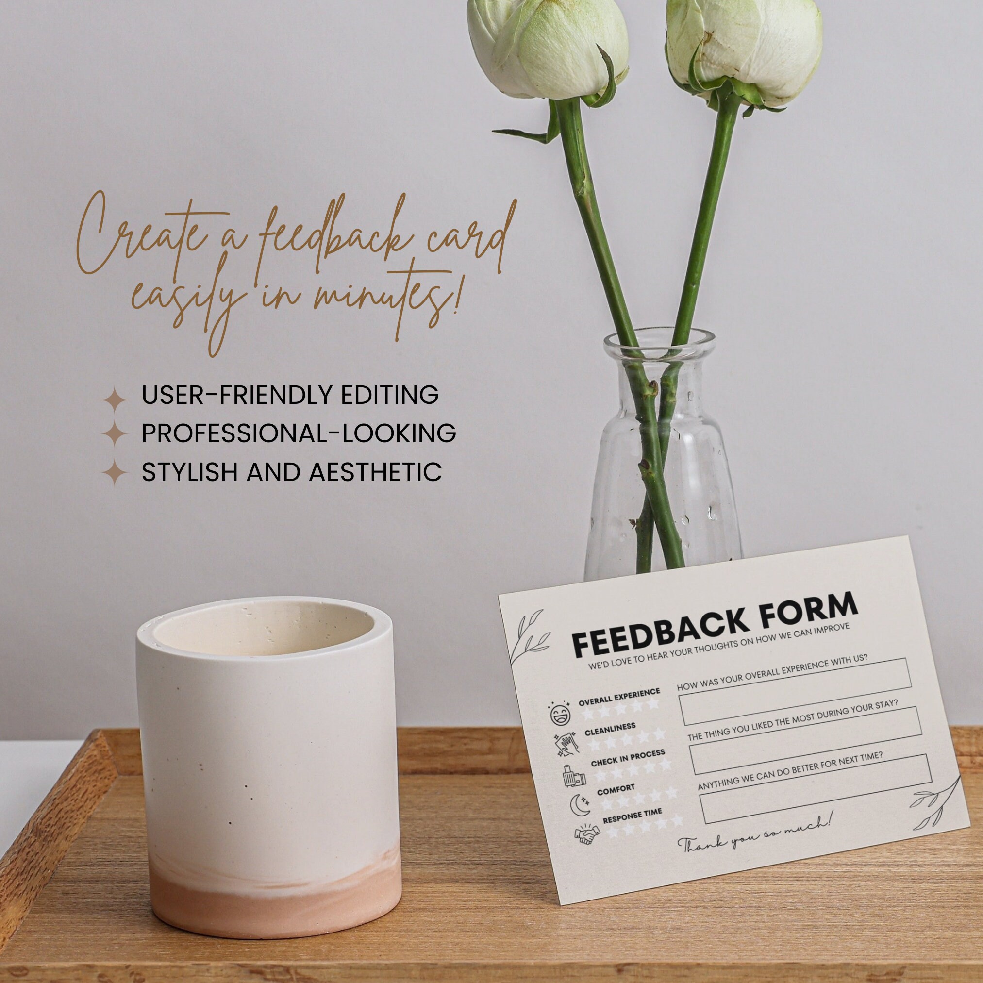 Airbnb Feedback Comment Card, Welcome Card for Guests, VRBO Guest ...