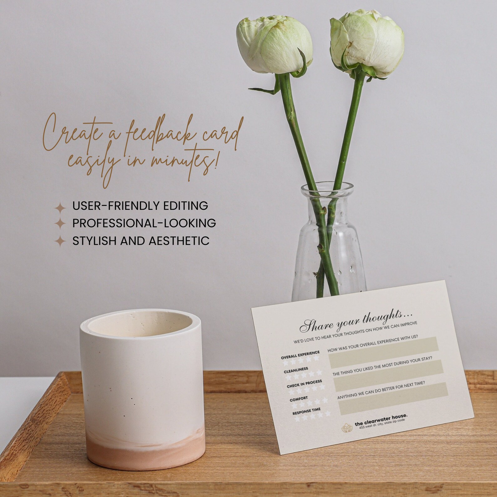 Airbnb Feedback Card, Guest Comment Card, Feedback Form for Short Term ...