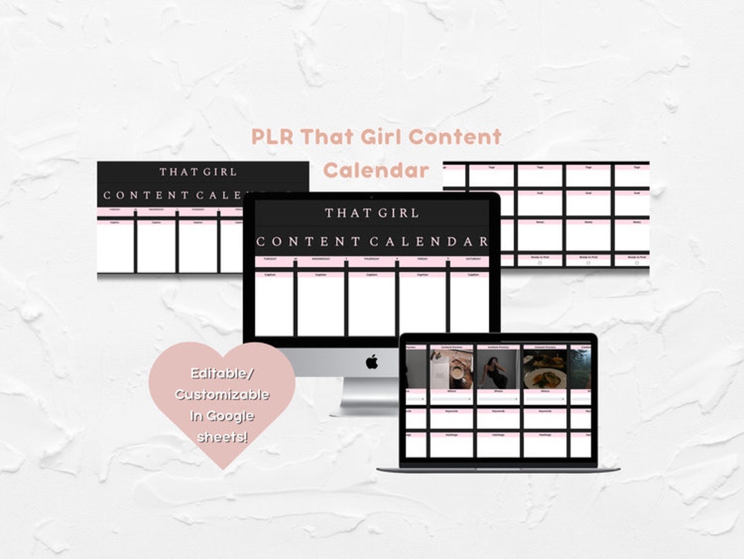 Viral Content Calendar, Content Creator Planner, 2024 Planner, Editable ...
