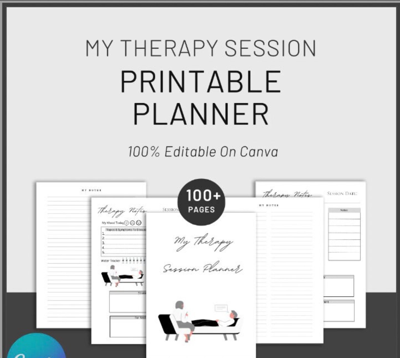 Printable Editable My Therapy Session Planner | Therapy | Self ...