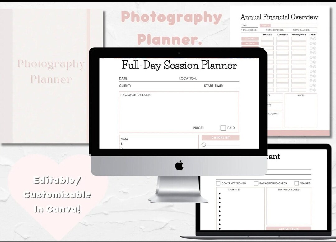 Photography Planner | Photography Journal | Photography Schedule ...