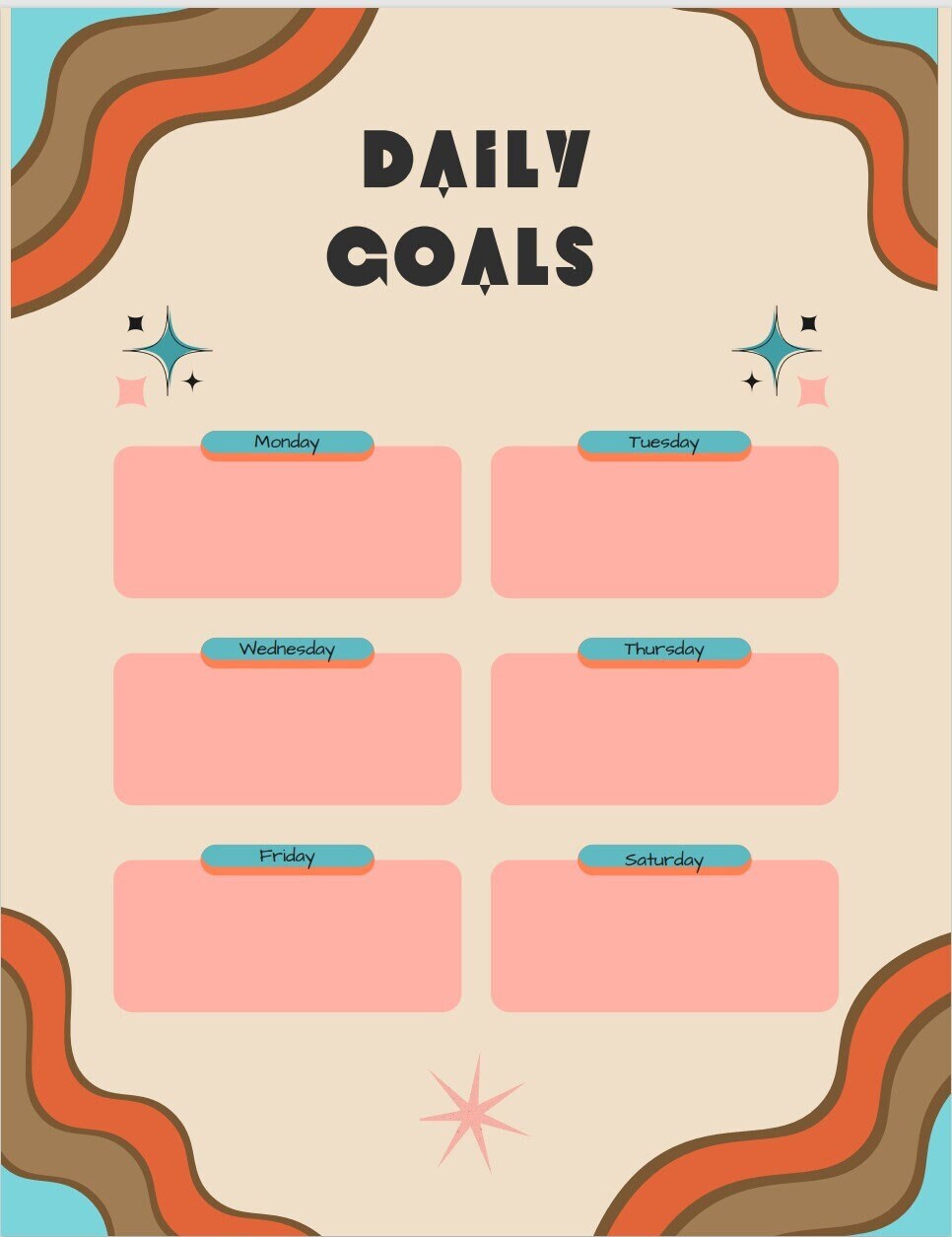 Daily Printable, Motivational Planner, Retro Planner, to Do List, Get ...