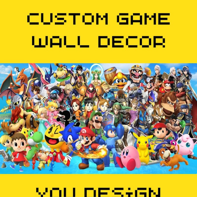 Giant Nintendo Wall Decor - Etsy