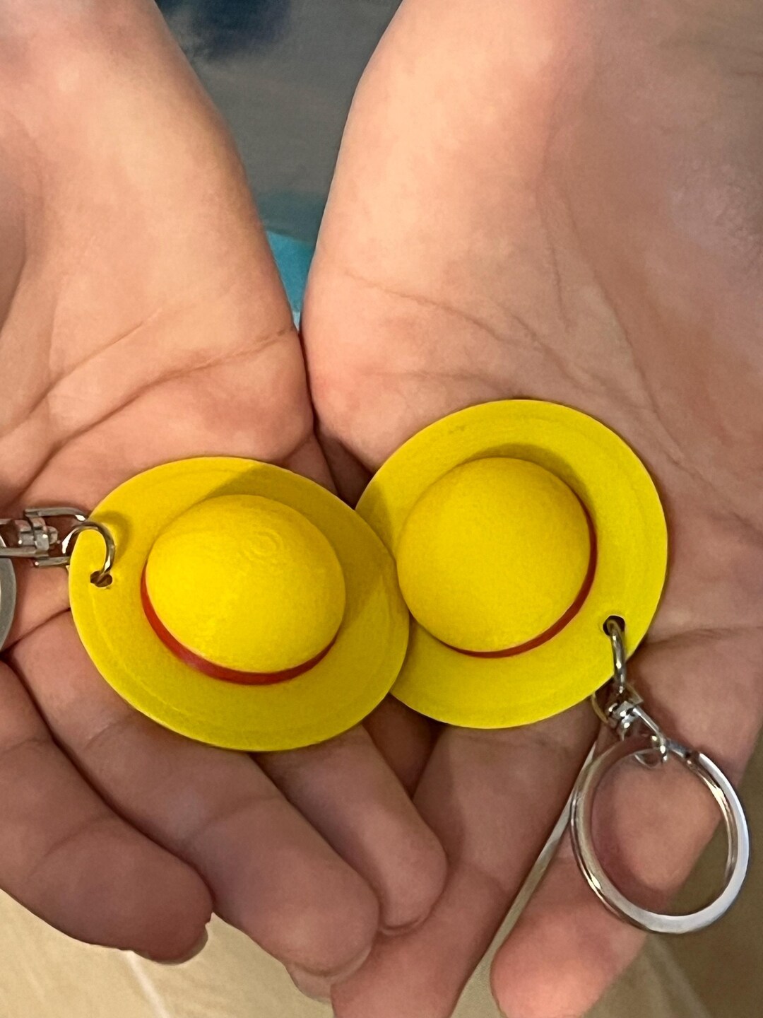 Straw Hat Keychain Fun Keychains Gifts for Friends Halloween Playful ...