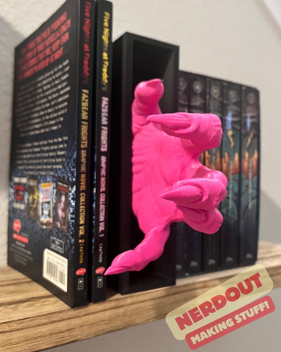Creature Feature Book Nook for Library Bookshelf Decor Monster Hand ...