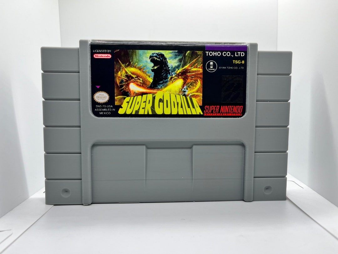 Giant SNES Super Godzilla Oversized Wall Decor Retro Wall Gameroom ...