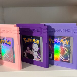 Giant Game Gameboy Mew and Mewtwo Cartridge Wall Decor Retro Wall Mount ...