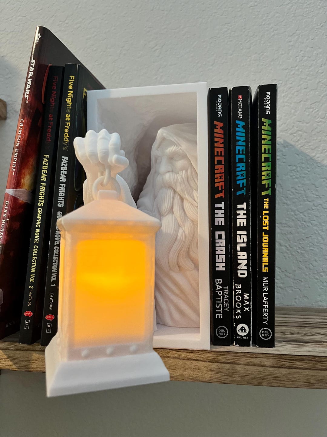 Magical Wizard Book Nook With Light-up Lamp for Library Bookshelf Decor ...