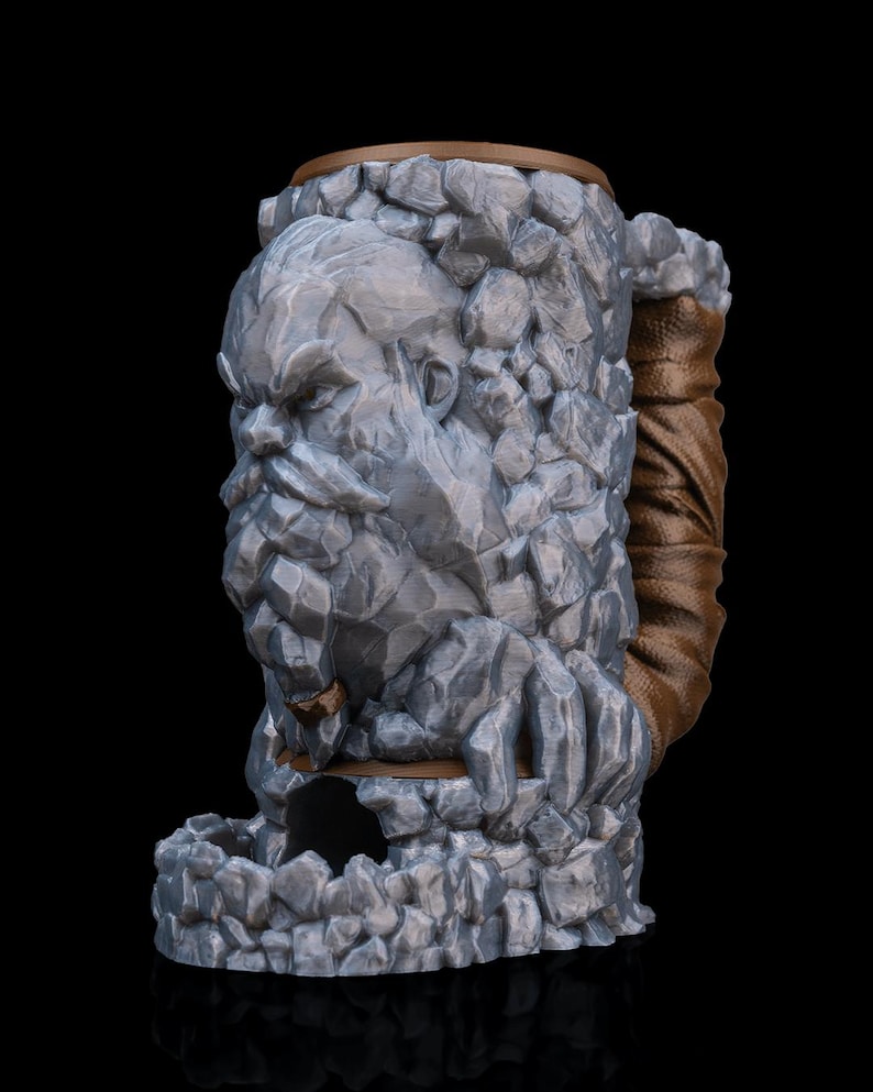 Dwarf Mug Dice Tower 3D Printed Tower for Epic Tabletop Gaming Dungeons ...