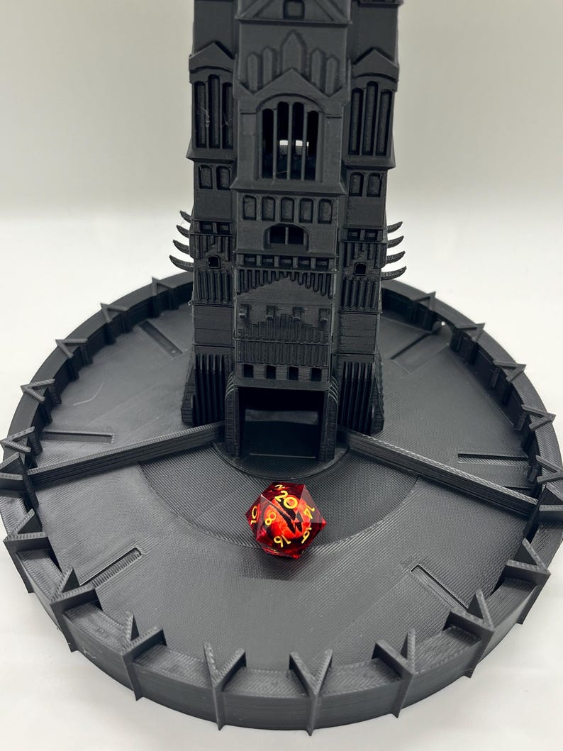 Orthanc Dice Tower 3D Printed Tower of Isengard for Epic Tabletop ...
