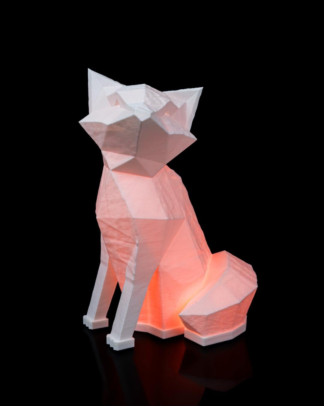 Low Poly Fox Lamp Nightlight Desk Lamp Side Table Light - Etsy