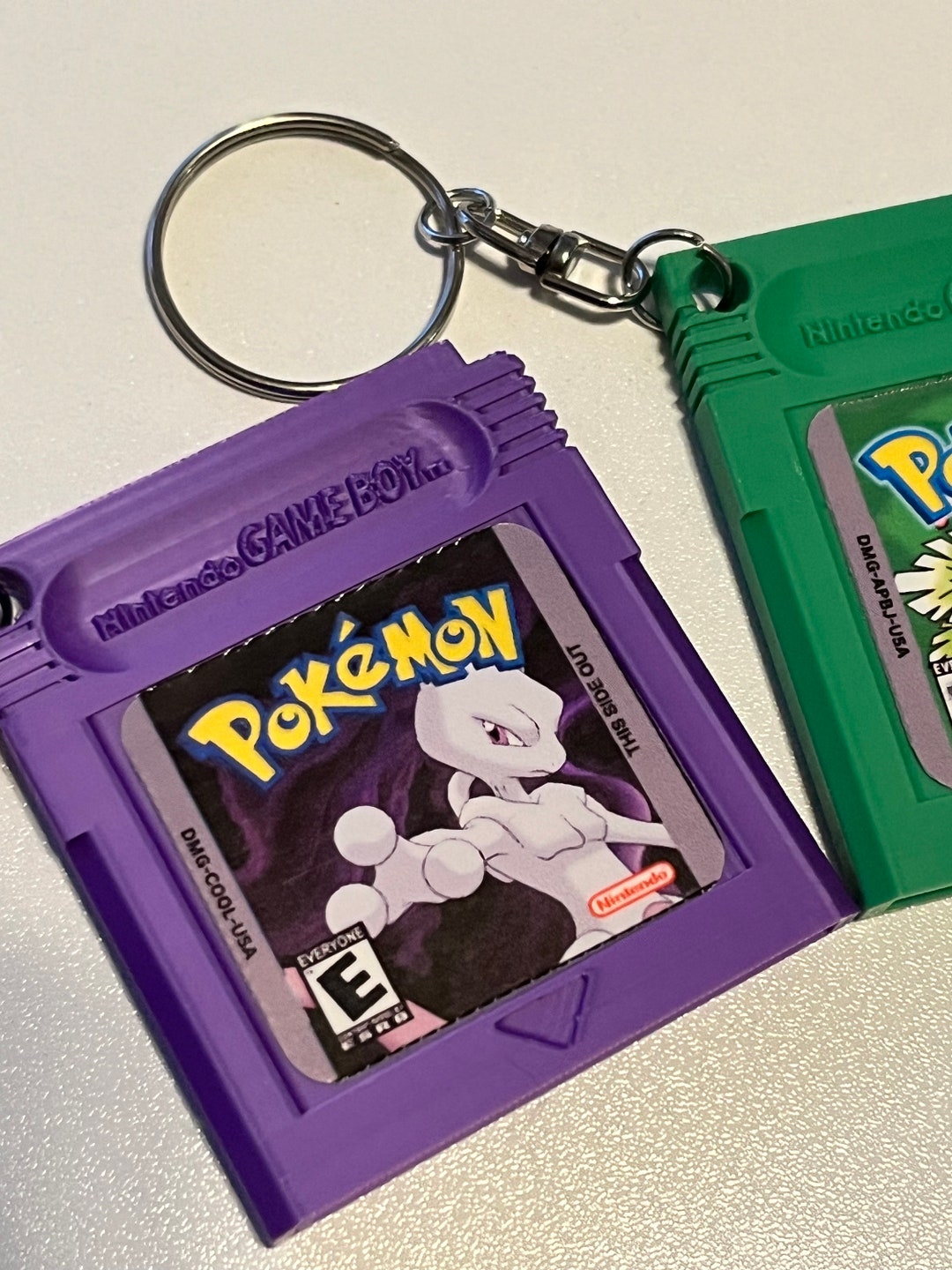 Cute Pokémon Gameboy Cartridge Replica Keychains Poké Gameboy Keychain ...