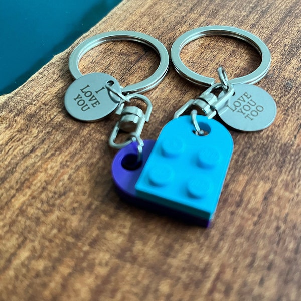 Customizable Couples Keychain - Etsy