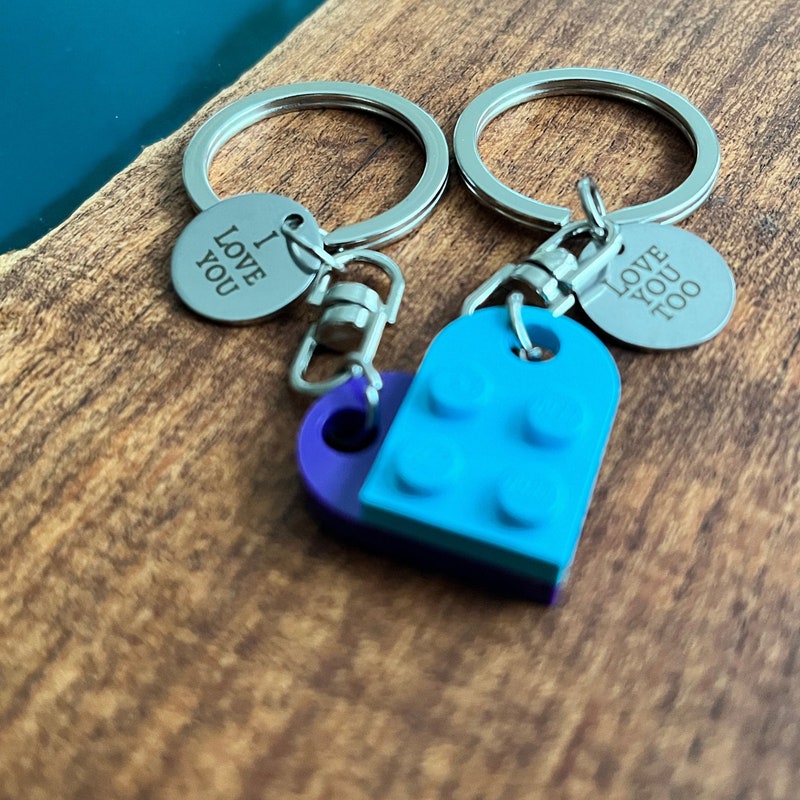 Couple Legos Keychain - Etsy