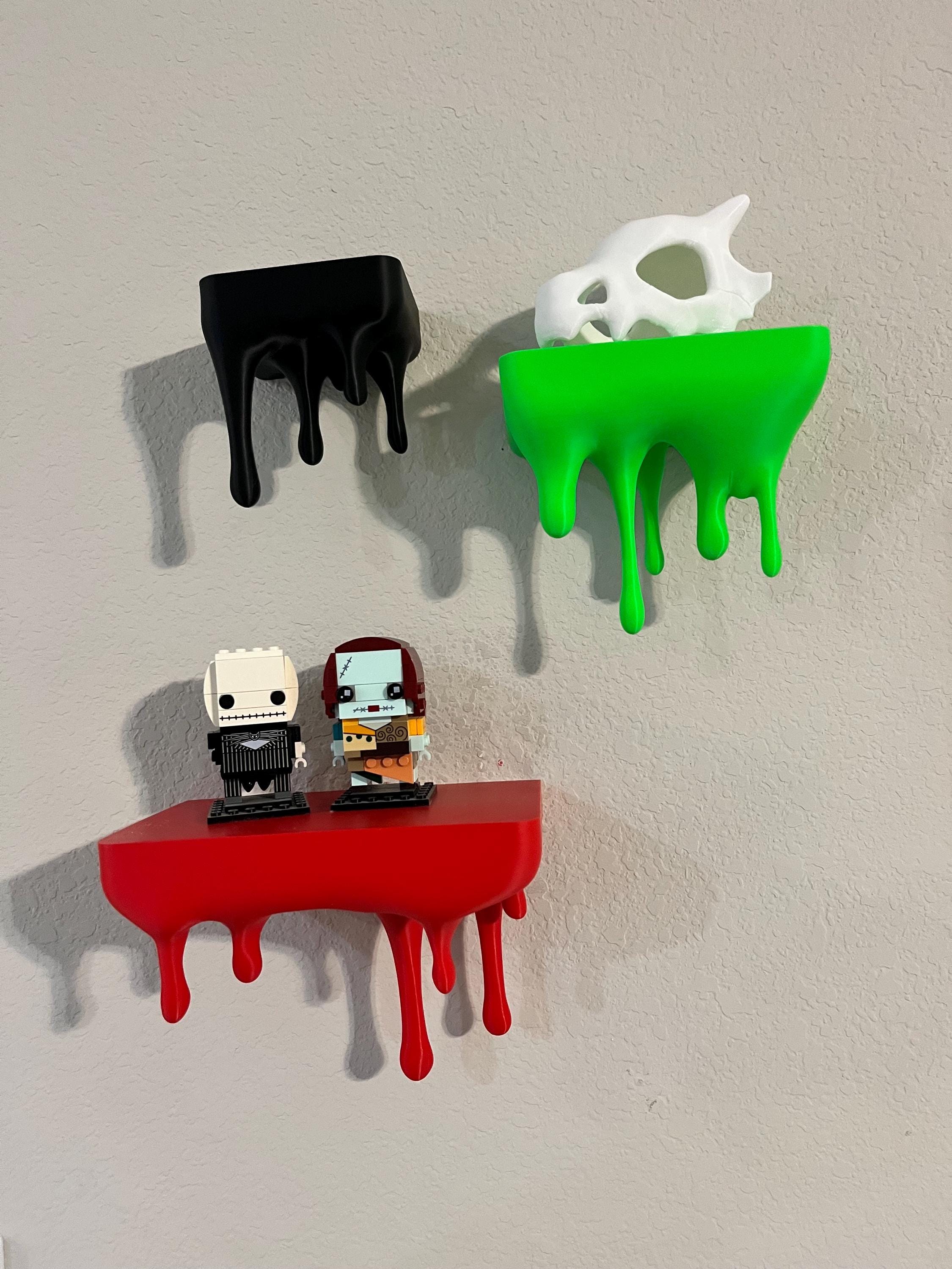 Modern Dripping Wall Shelf, Gothic Alternative Floating Shelf, Gamer ...