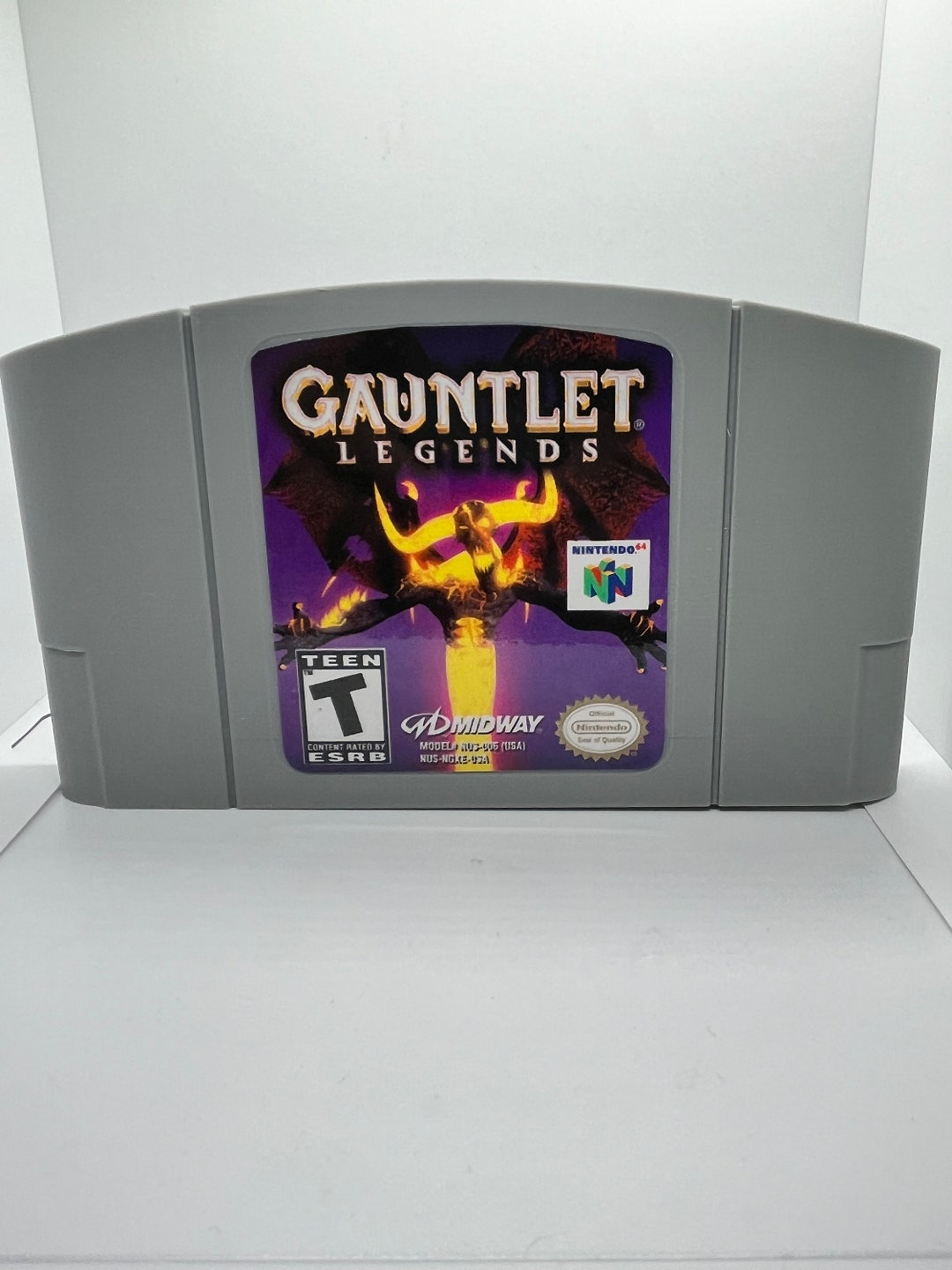 Giant N64 Gauntlet Legends Oversized Wall Decor Retro Wall Gameroom Art ...