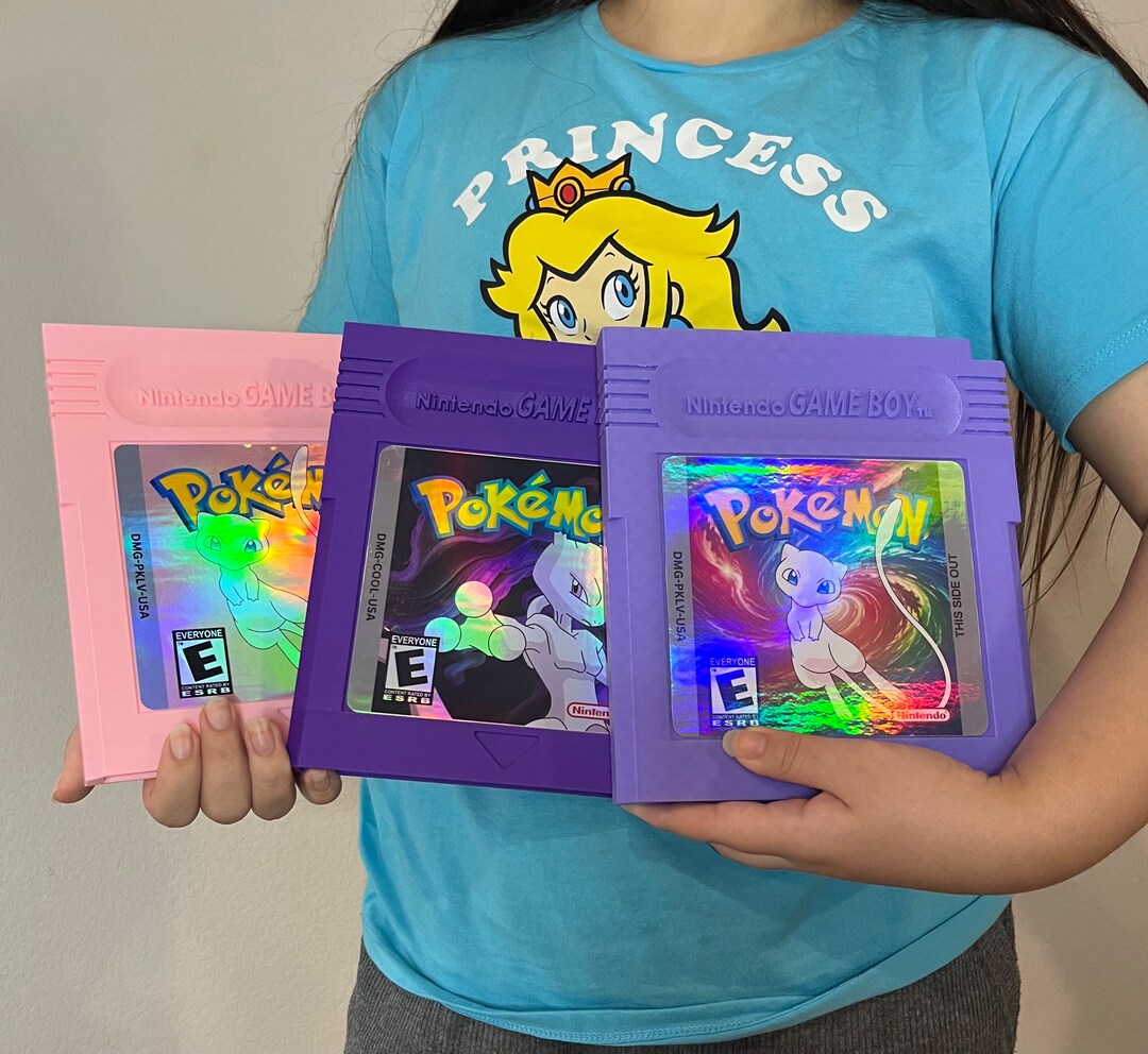 Giant Game Gameboy Mew and Mewtwo Cartridge Wall Decor Retro Wall Mount ...