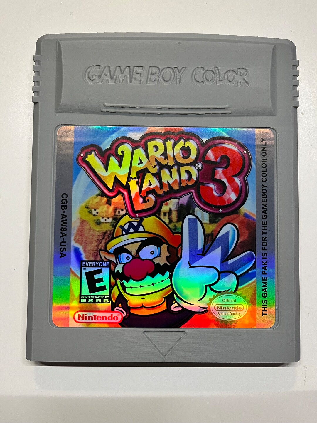 Giant Nintendo Gameboy Color Wario Land 3 Wall Decor Large Retro Wall ...