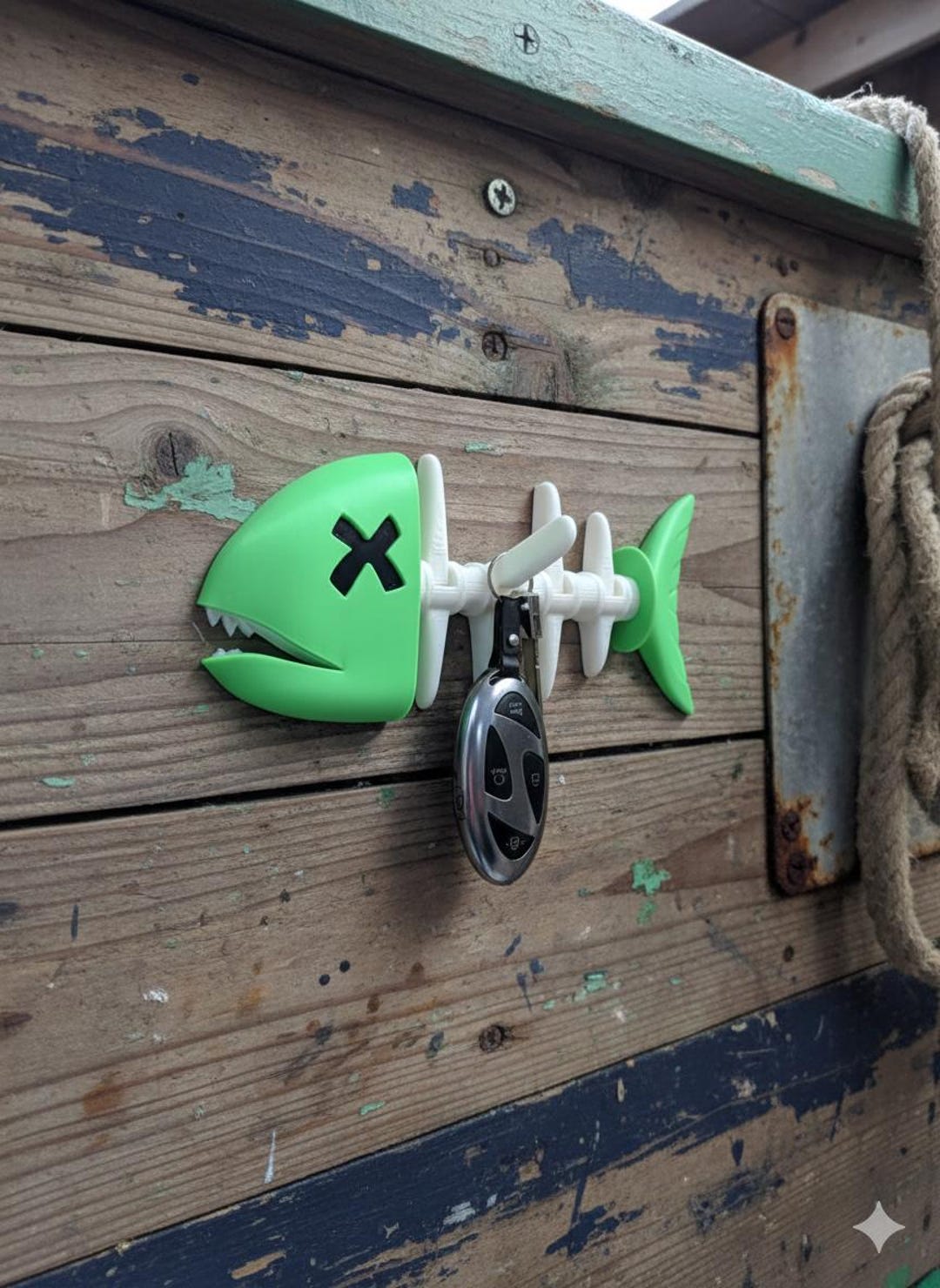 Funny Dead Fish Key Holder | 3D Printed Fish Bone Wall Hook | Fishing ...