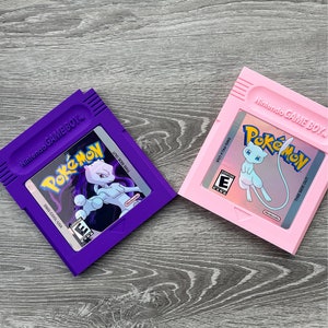 Giant Game Gameboy Mew and Mewtwo Cartridge Wall Decor Retro Wall Mount ...