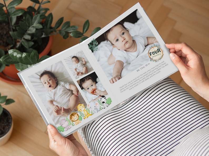 Baby Photo Album Template, Baby Memory Book, Photo Album Template ...
