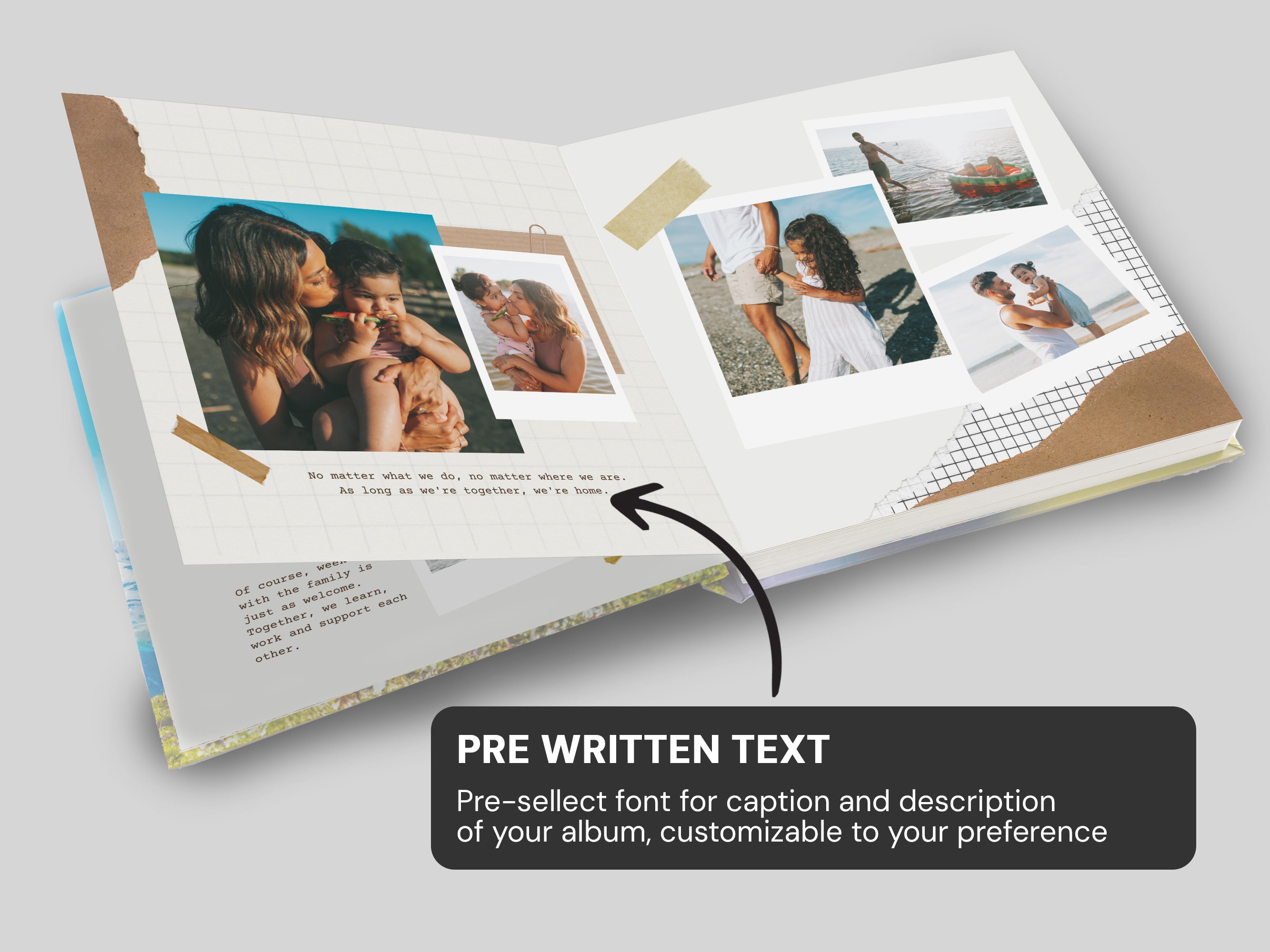 Travel Photo Book Template, Photo Album Template for Vacation, Canva ...