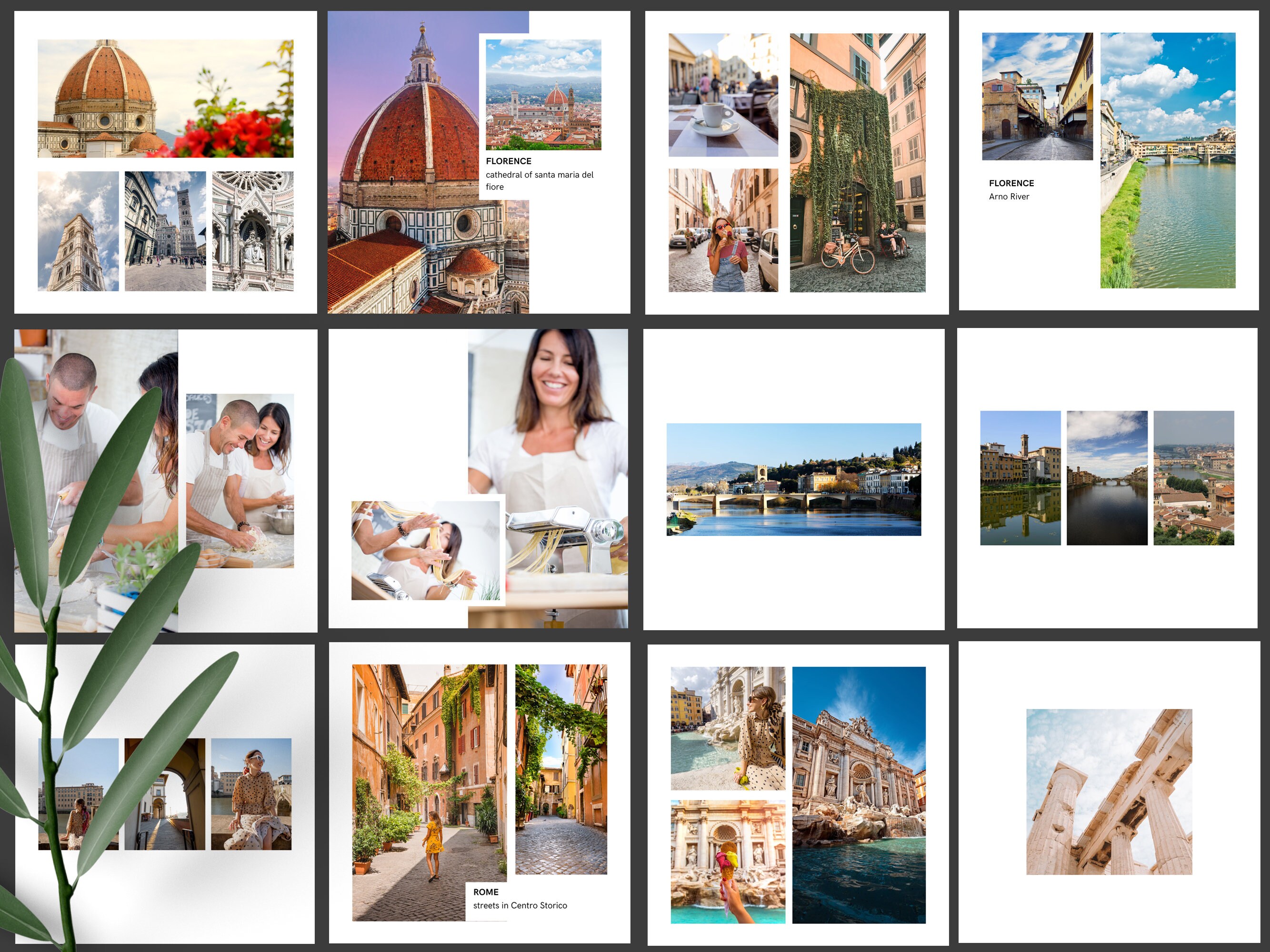 Travel Photo Book Template, Photo Album Template for Vacation, Family ...