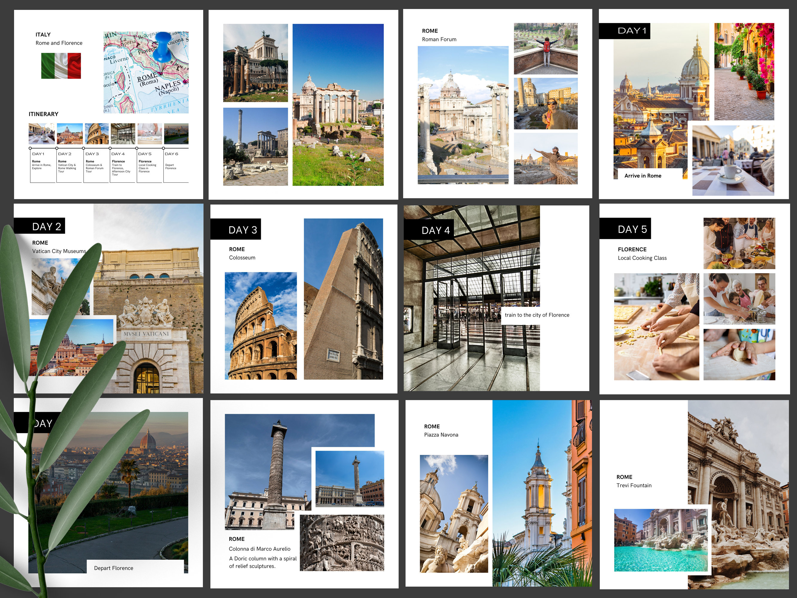 Travel Photo Book Template, Photo Album Template for Vacation, Family ...