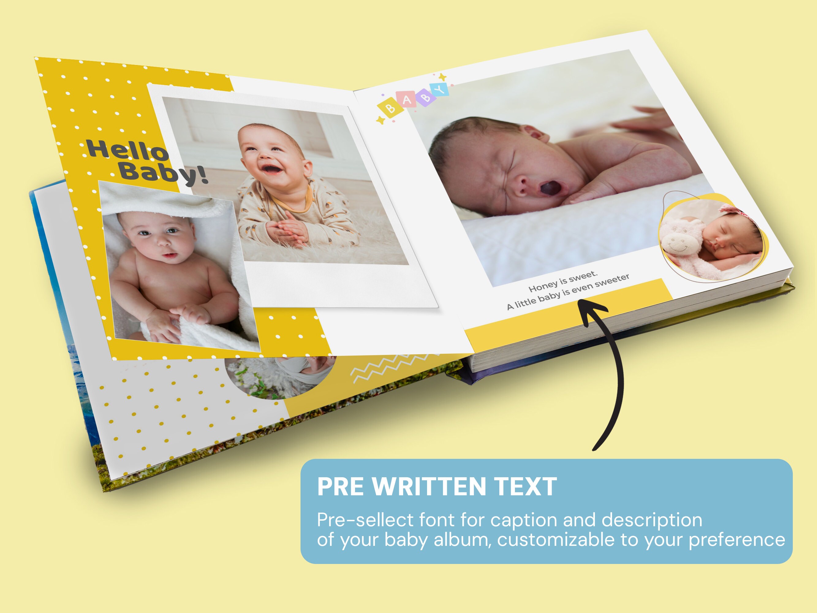 5 Baby Photo Album Templates, Baby Memory Book, Photo Album Template ...