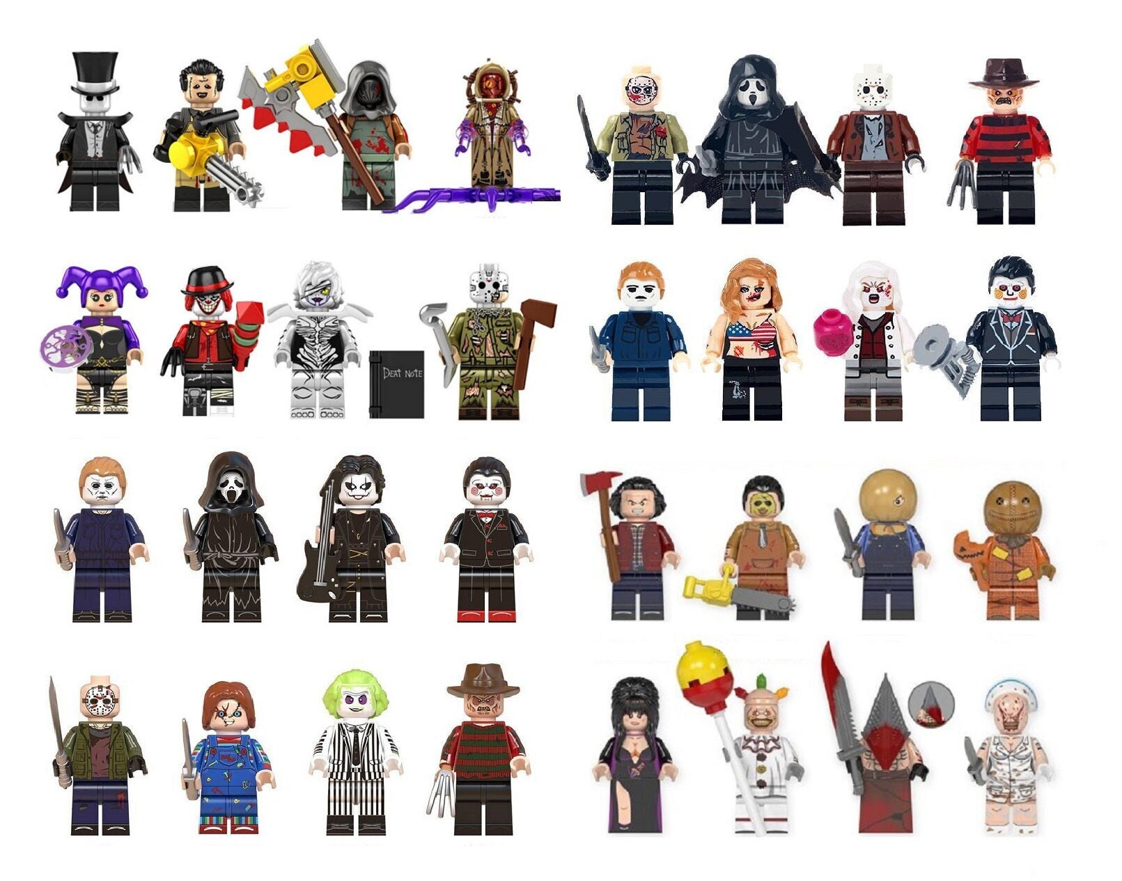 Custom Lego Mini Figures Horror