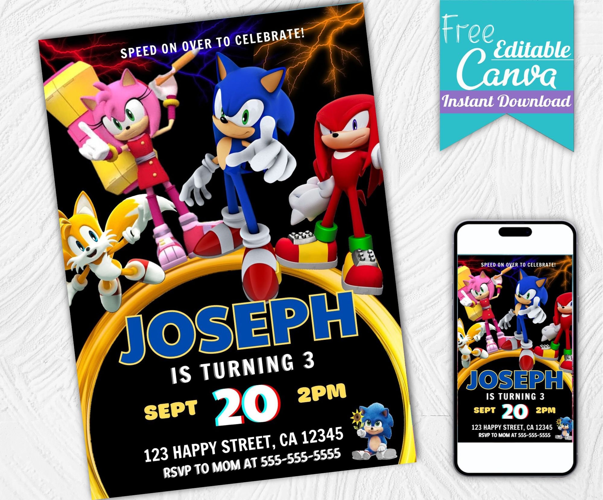 Sonic The Hedgehog Sewing Pattern
