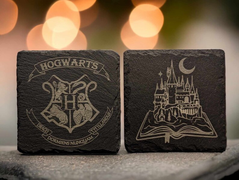 Harry Potter Coaster Set - Etsy