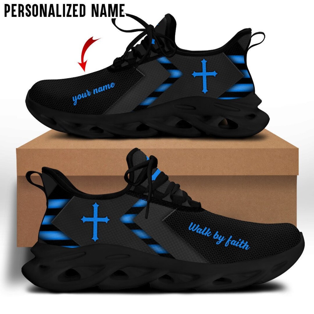 Personalized Walk by Faith Jesus Max Shoes Custom Jesus - Etsy