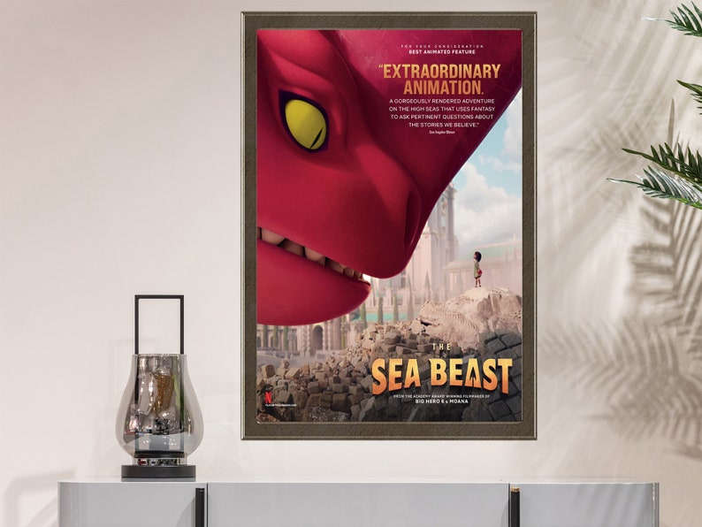 The Sea Beast Movie Poster 2023 Film Collectible Unique Custom Poster ...