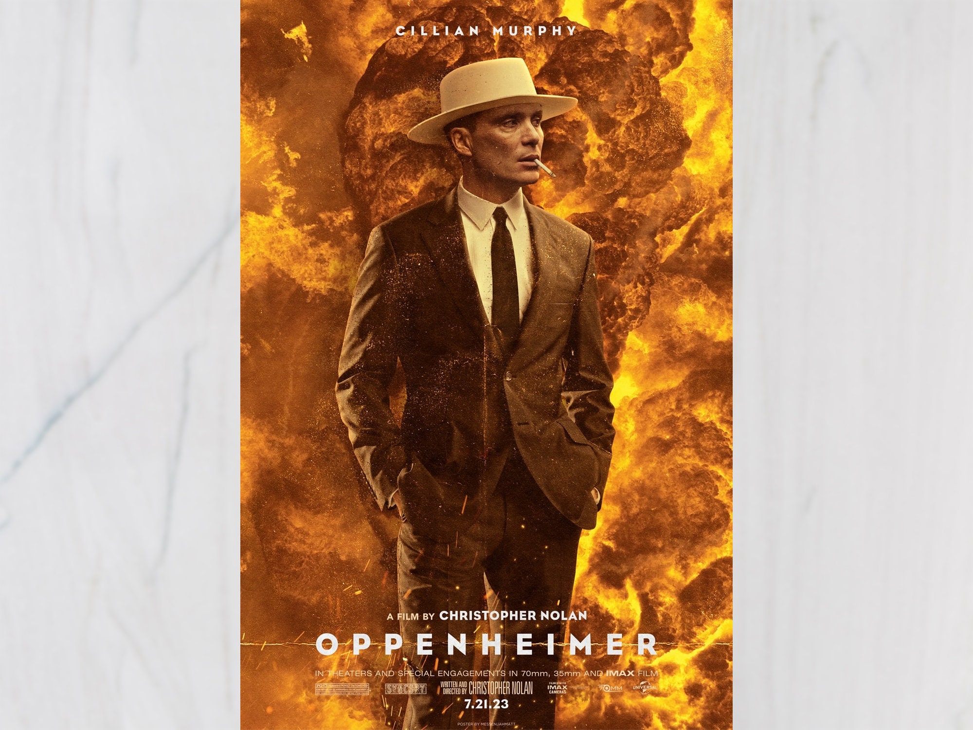 Oppenheimer- Filmplakat- 2023 Film Merch Poster
