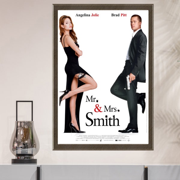 Mr and Mrs Smith Poster - Etsy