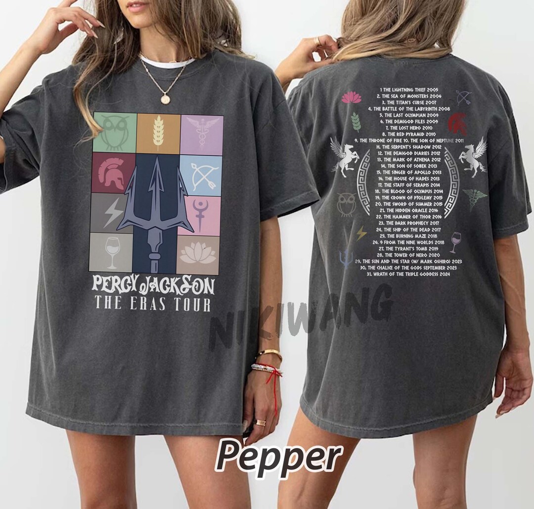 Percy Jackson and the Olympians Eras Tour Comfort Color Shirt, Greek ...