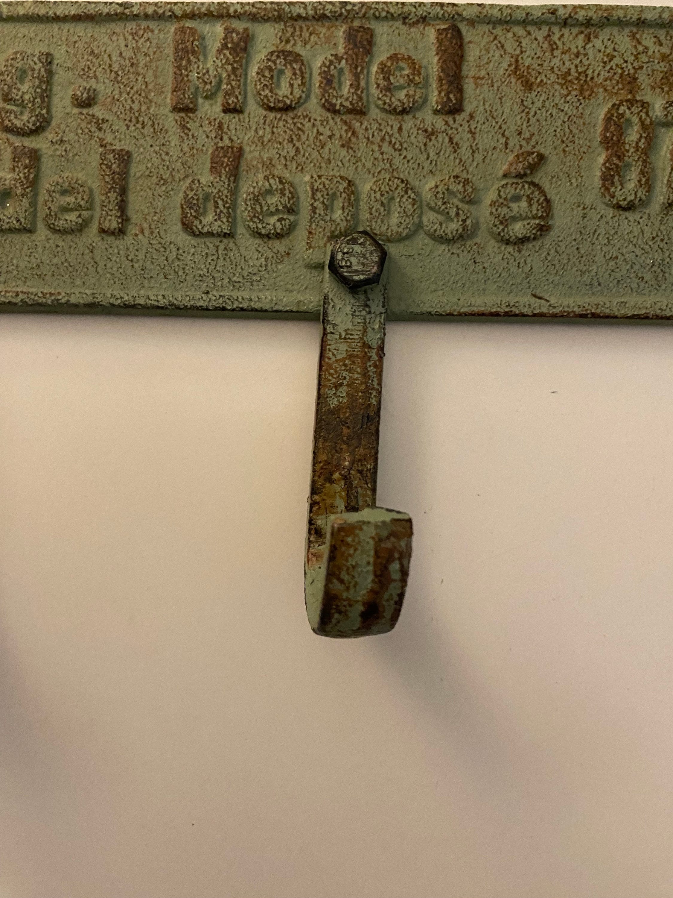 Cast Iron Key Coat Hook Plaque Wall Hanging Holder Home Decor - Etsy