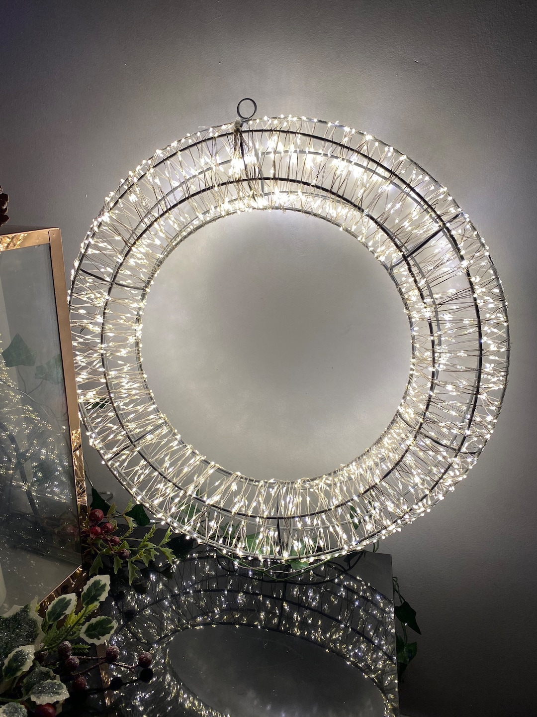 Christmas LED Sphere Light up Home Xmas Circle Decoration Lightning Lantern Ornament Living ...