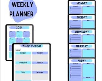 Weekly Digital Planner - Etsy