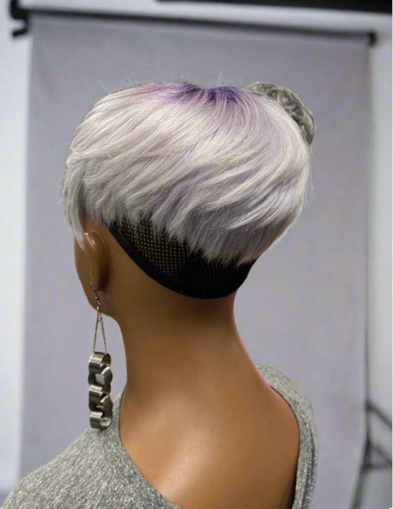 FAITH Quick Weave Topper: Human Hair Platinum Pixie - Etsy