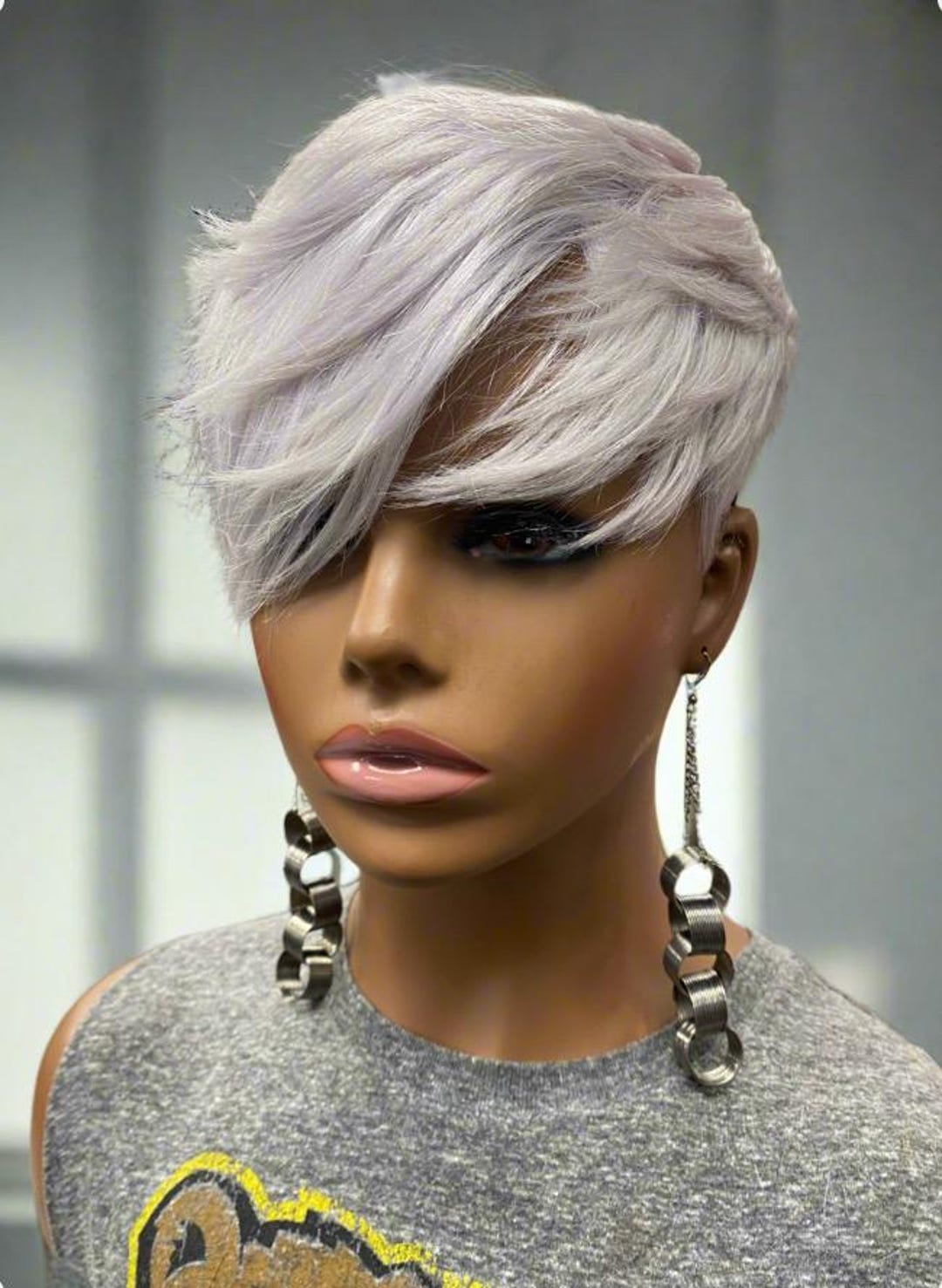 FAITH Quick Weave Topper: Human Hair Platinum Pixie - Etsy