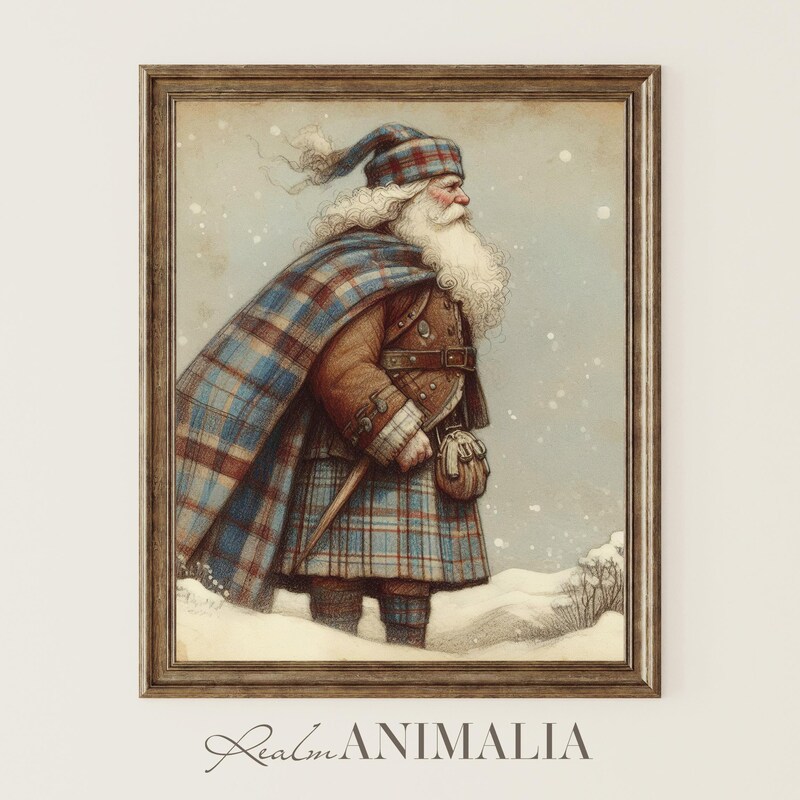 Scottish Santa Claus - Etsy