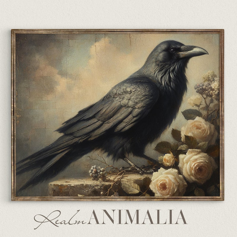 Raven Art - Etsy