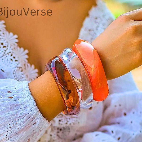 Chunky Bangle - Etsy