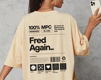Fred Again T-shirt, Fred Again Fan Merch, Fred Again Adore You, Fred ...